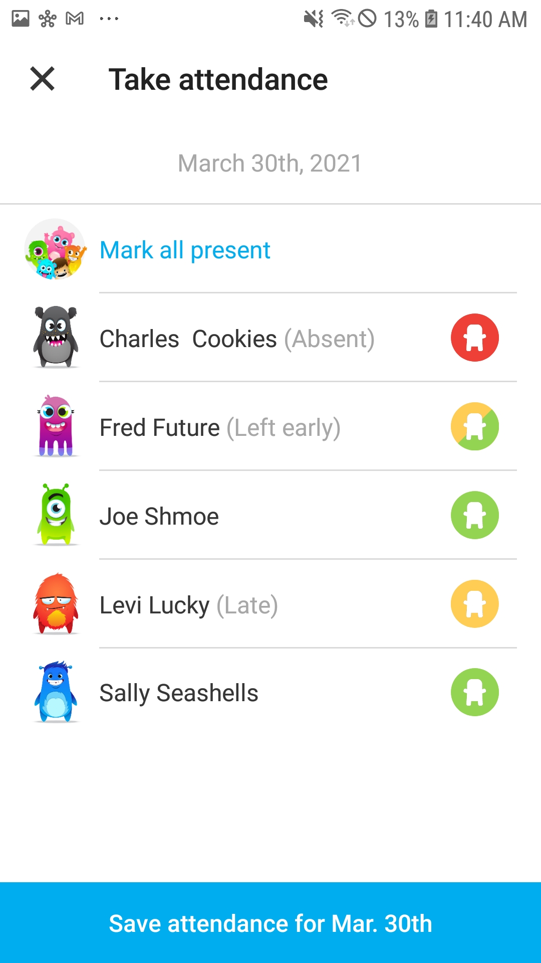 How to Take Attendance – ClassDojo Helpdesk