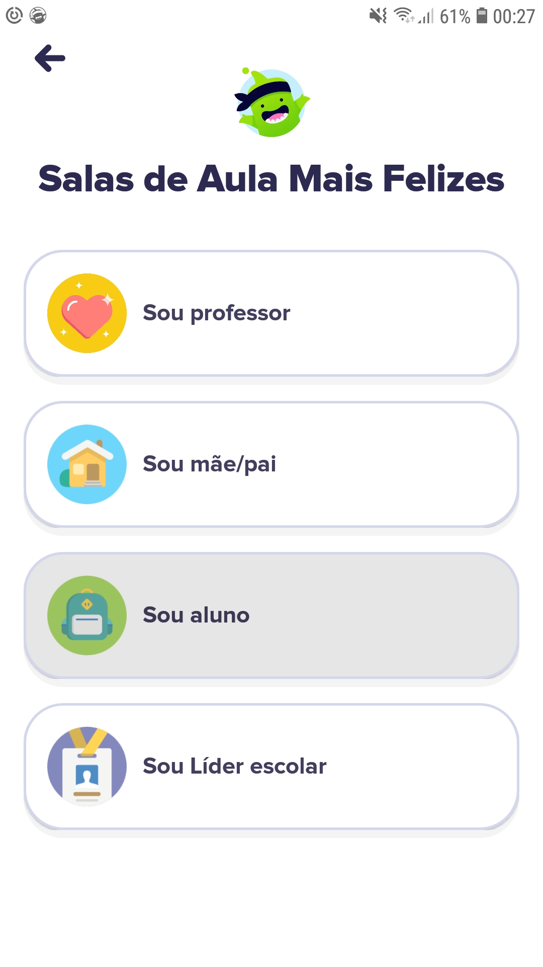 Login com o QR Code da turma – ClassDojo Helpdesk