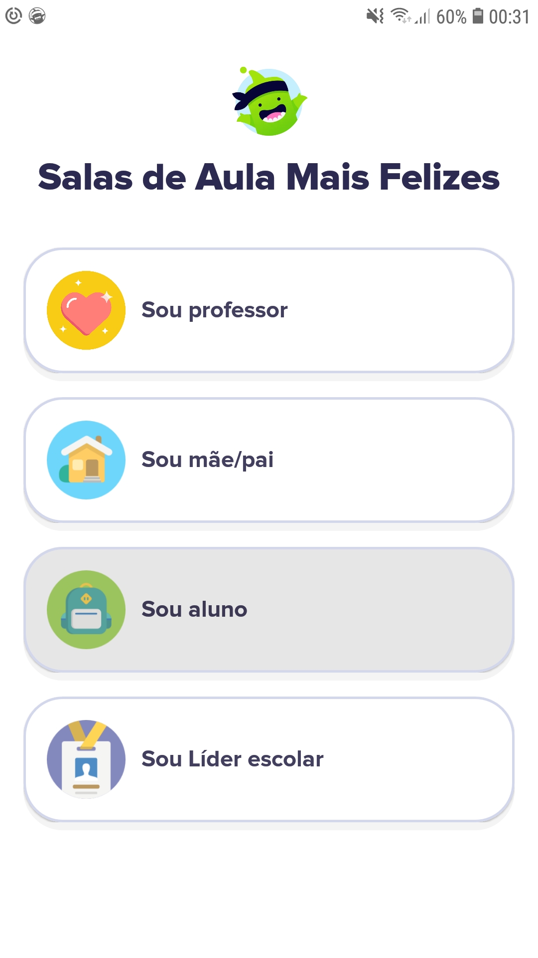 Login com um QR Code individual – ClassDojo Helpdesk