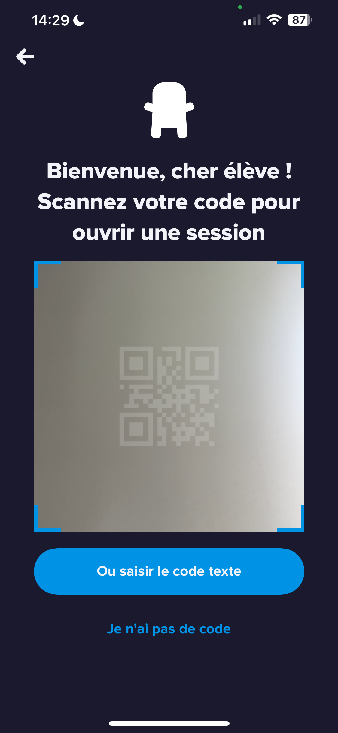 Se connecter avec un code texte – ClassDojo Helpdesk